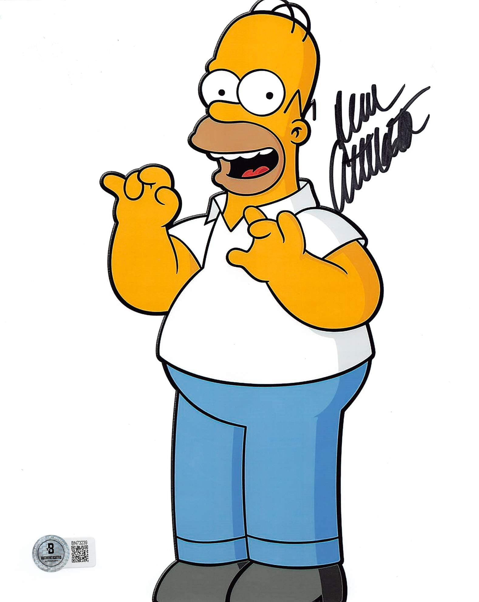 Dan Castellaneta The Simpsons Signed 8x10 Vertical Standing Photo BAS 1 ...