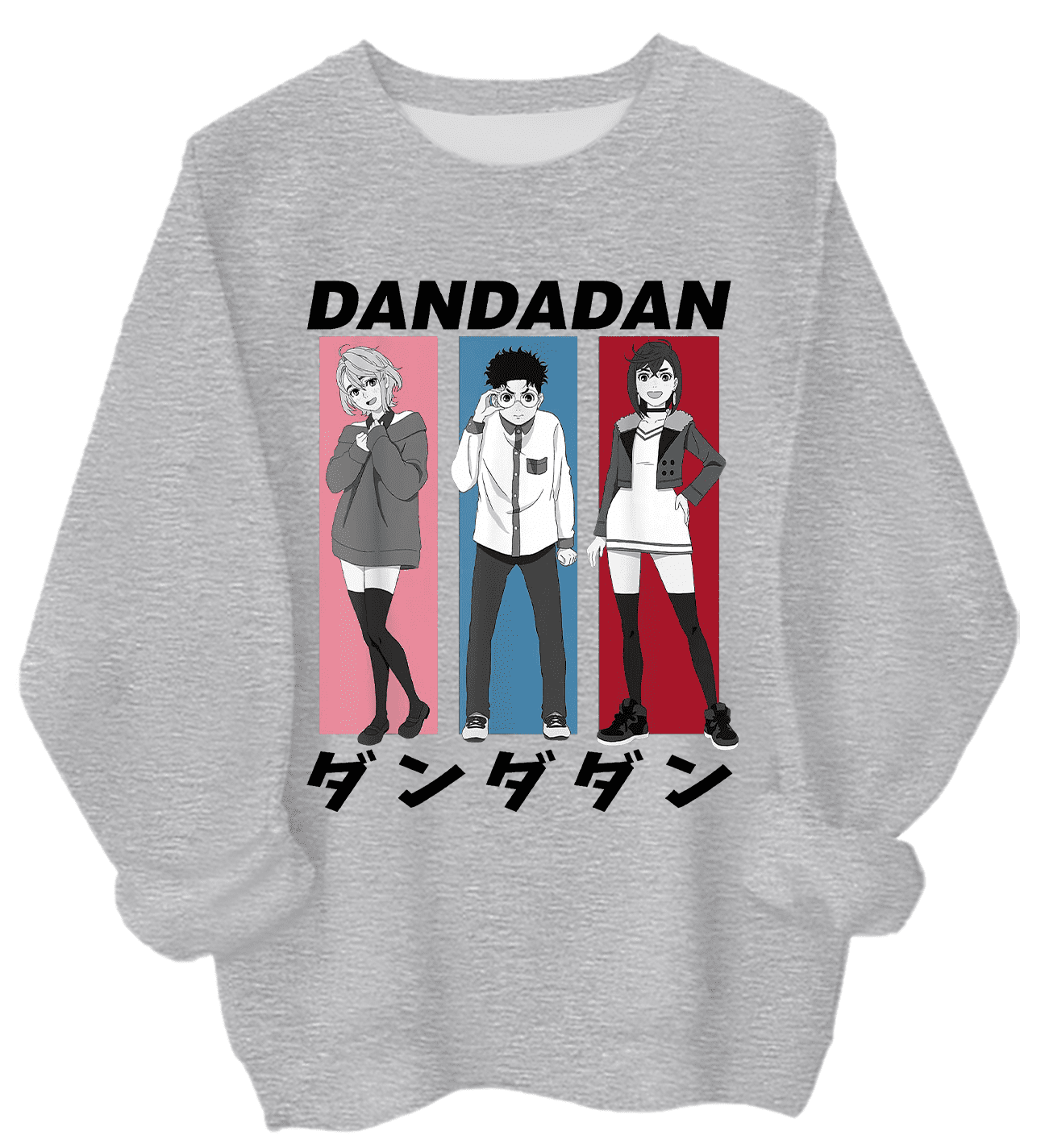 Dan Da Dan Momo Okarun Aira Sweatshirt, Dandadan Sweatshirt, Dan Da Dan ...
