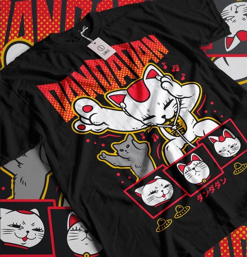 Dan-Dan Spirit Tee – Vintage Manga Style Shirt for Anime Lovers ...