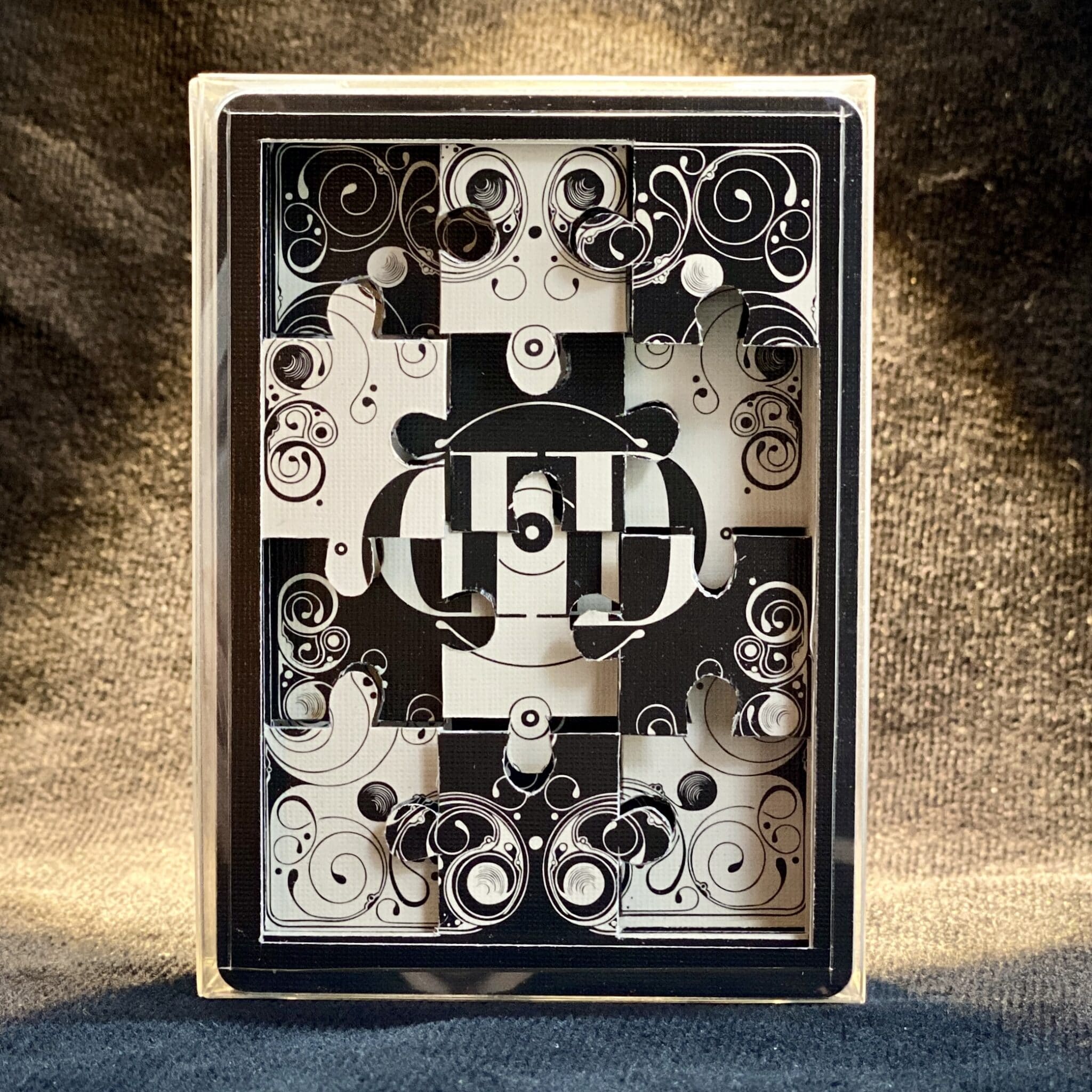 Dan & Dave Smoke & Mirrors Back Puzzle carved playing cards by Victor ...