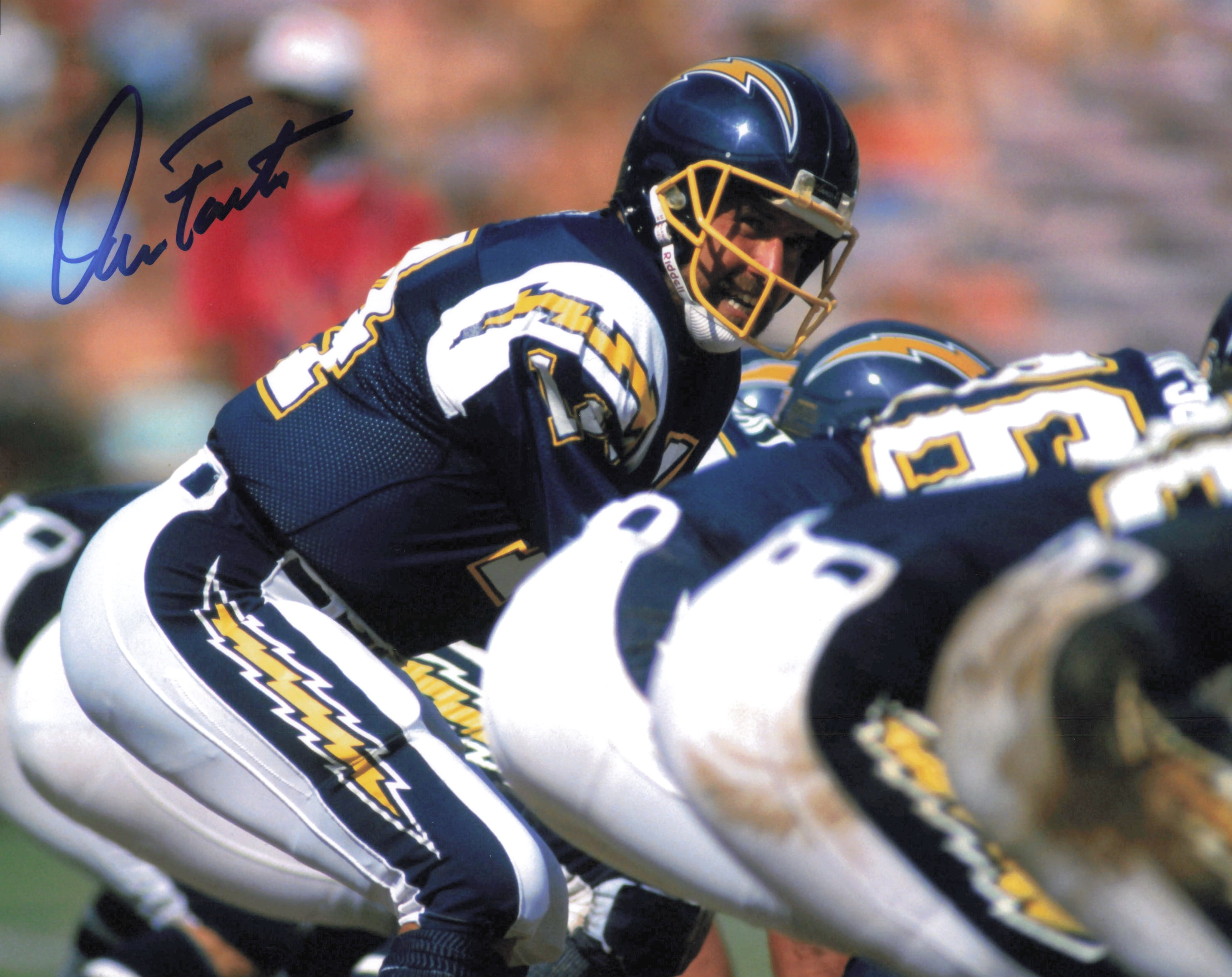 Dan Fouts Autographed 8x10 Photo San Diego Chargers SKU #245802 ...