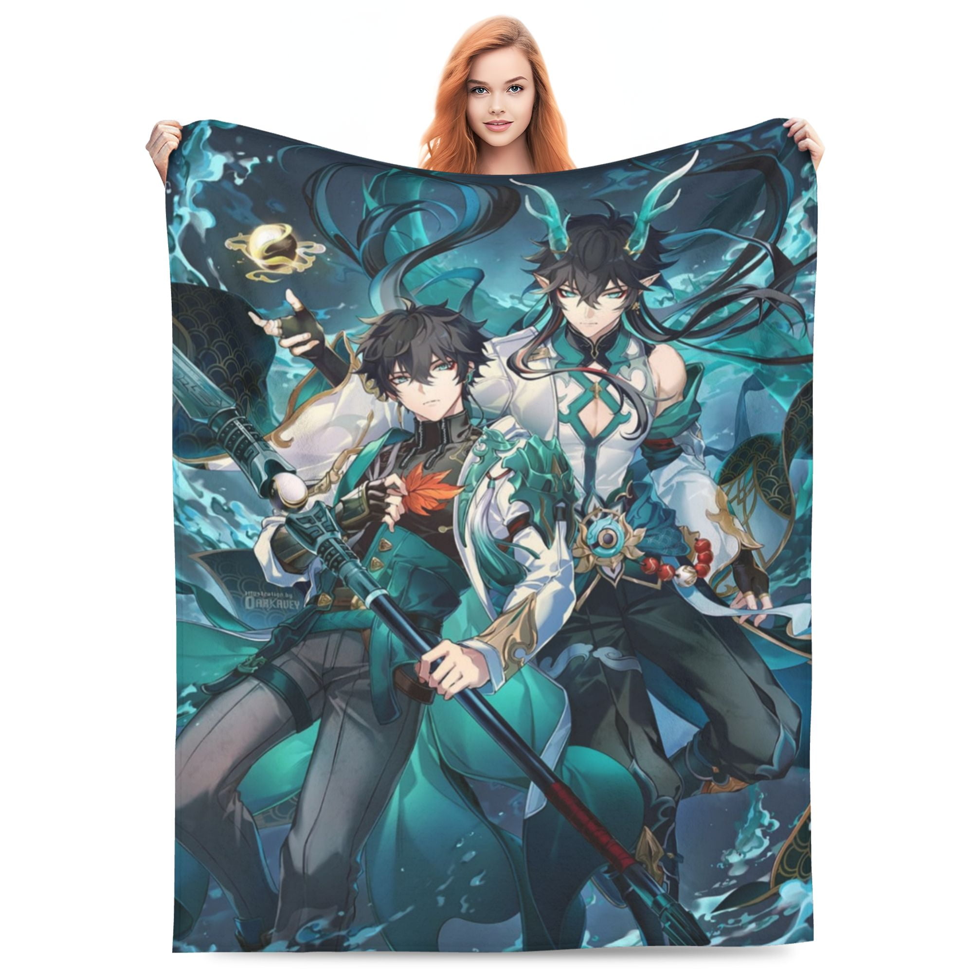 Dan Heng Honkai Star Rail Bed Blanket 3D Printed Throw Blanket ...