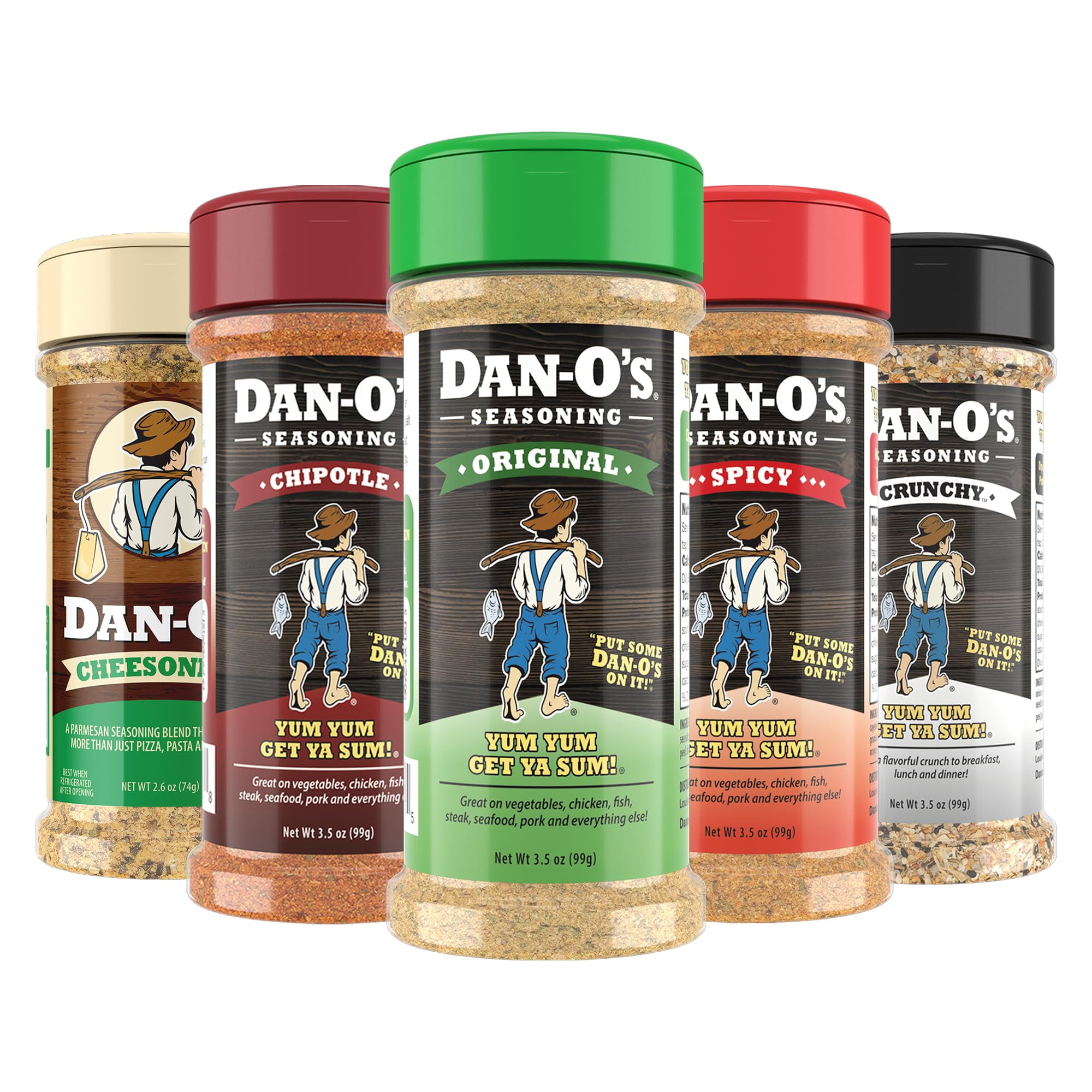 Dan-O's 5 Bottle Seasoning BCF26 Set, Small Bottles, 5 Pack, Includes ...