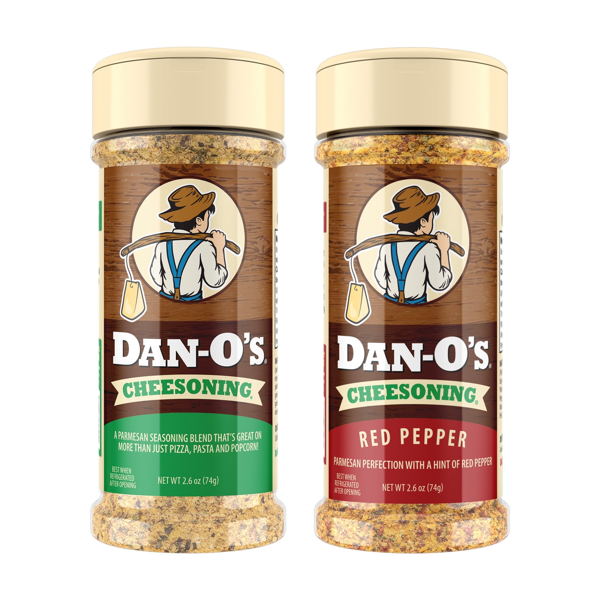 Dan-O's® Seasoning - Small 2 Bottle Combo - Cheesoning® & Red Pepper ...