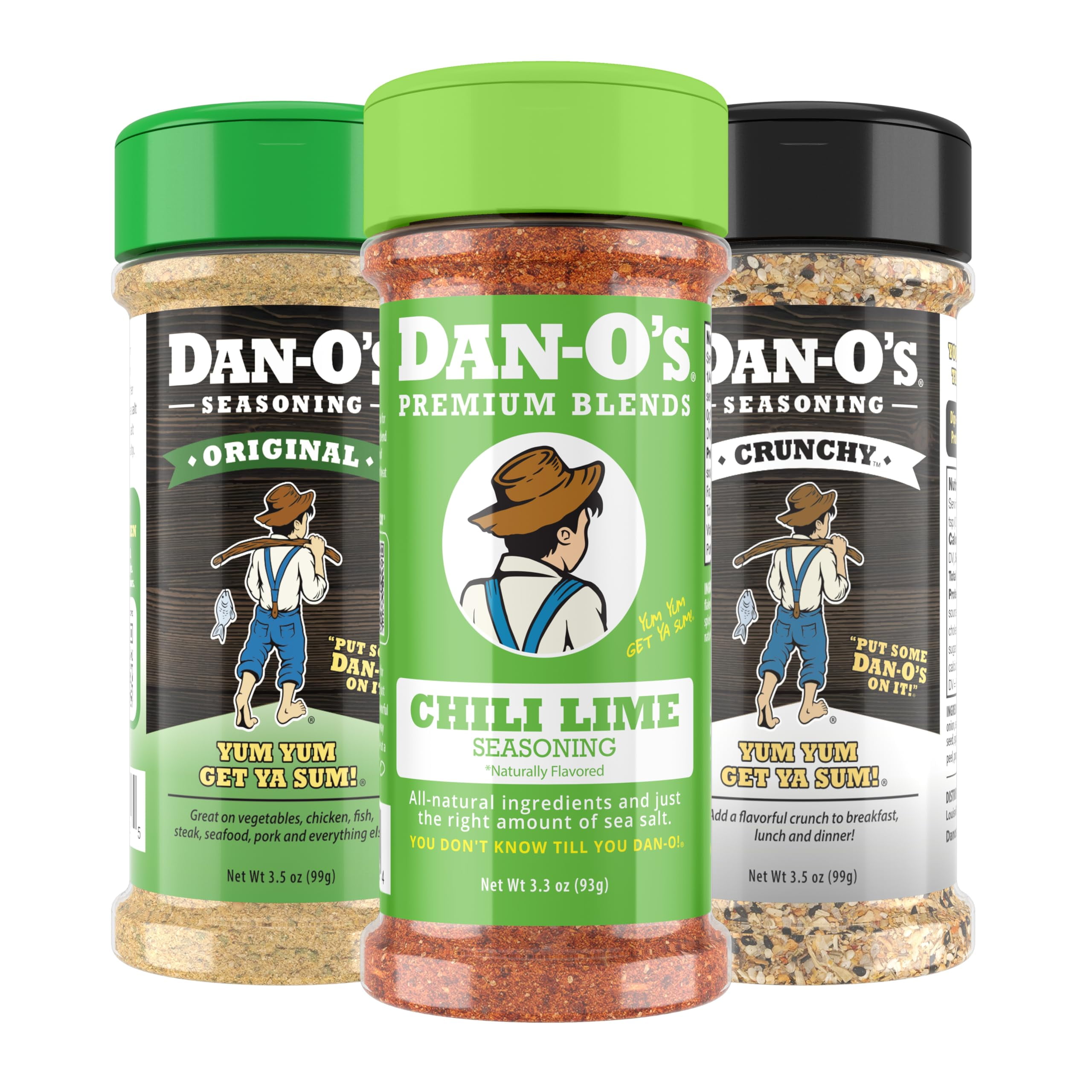 Dan-O's Small Chili Lime Seasoning- MDA05 3 pack (3.3 oz), Original (3. ...