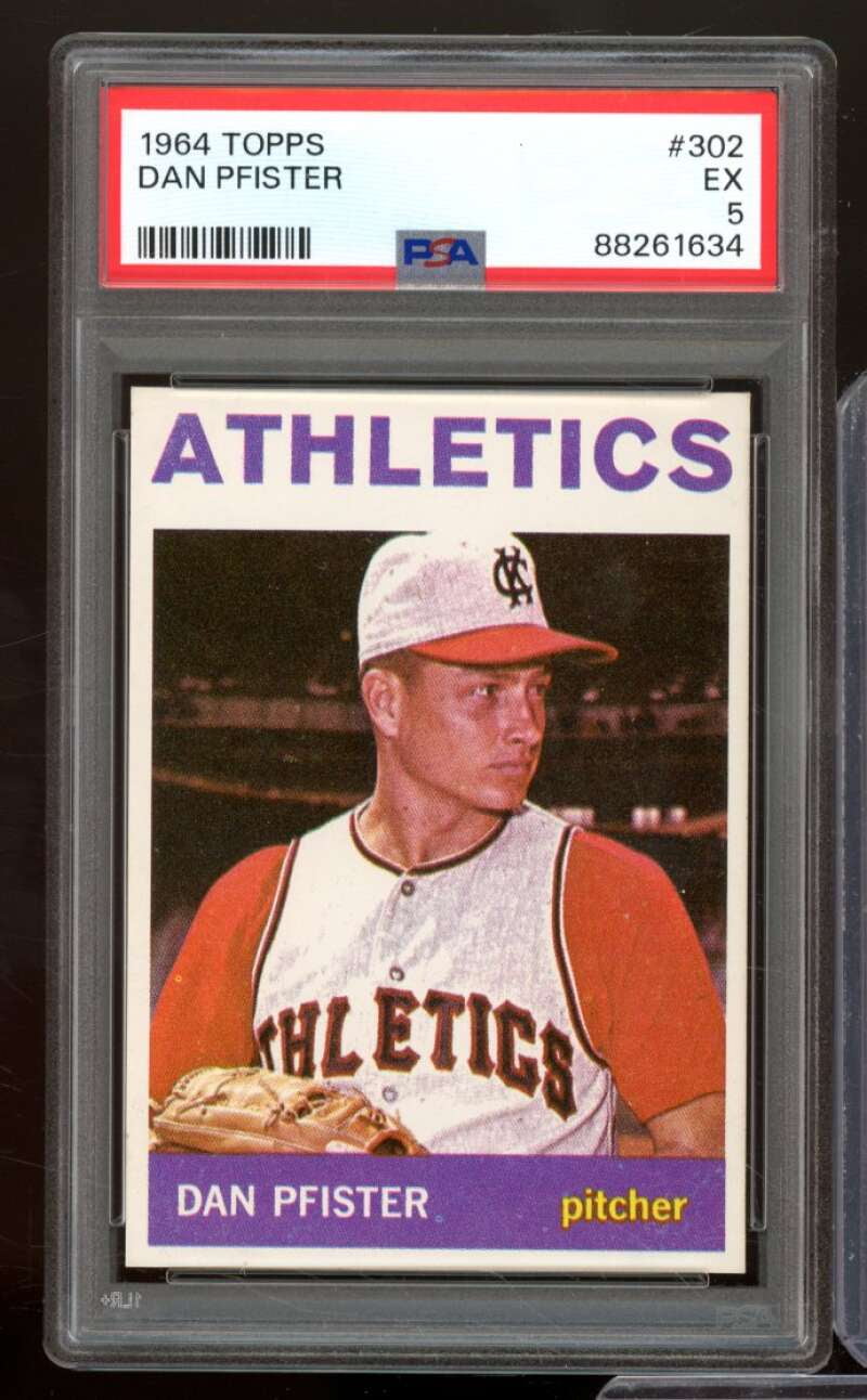 Dan Pfister Card 1964 Topps #302 PSA 5 - Walmart.com