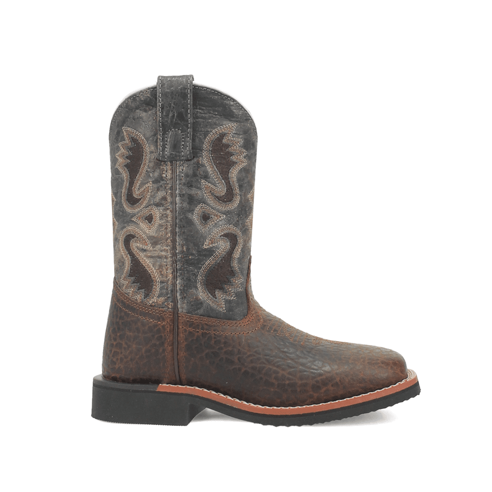 Dan Post Boots Boys Creek Embroidered Square Toe Cowboy Mid Calf ...