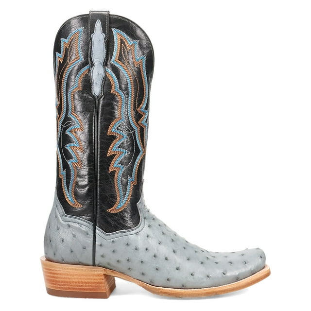 Dan Post Boots Mens Brady Full Quill Ostrich Square Toe Cowboy Mid Calf ...