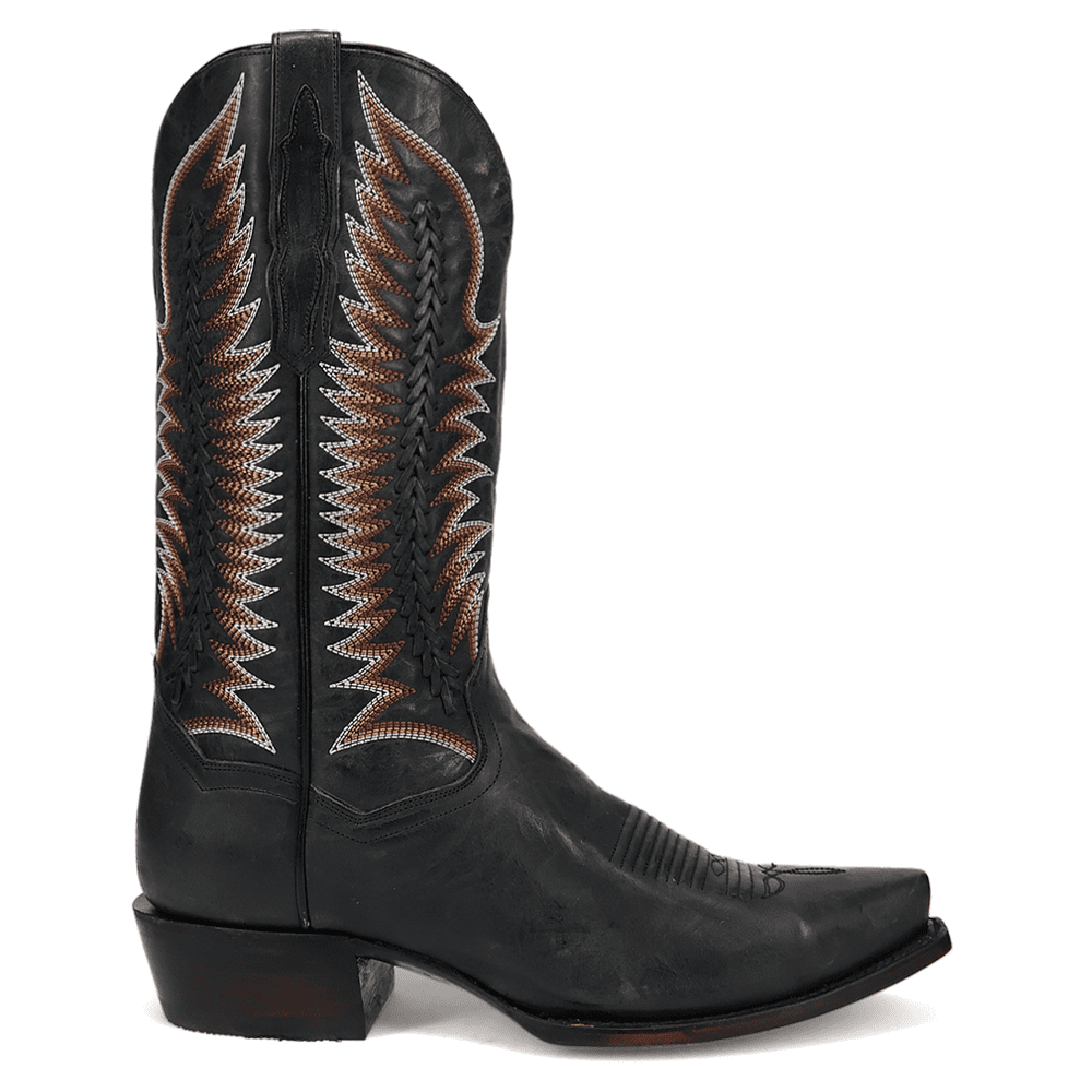 Dan Post Boots Mens Rip Embroidered Snip Toe Cowboy Mid Calf Boots ...