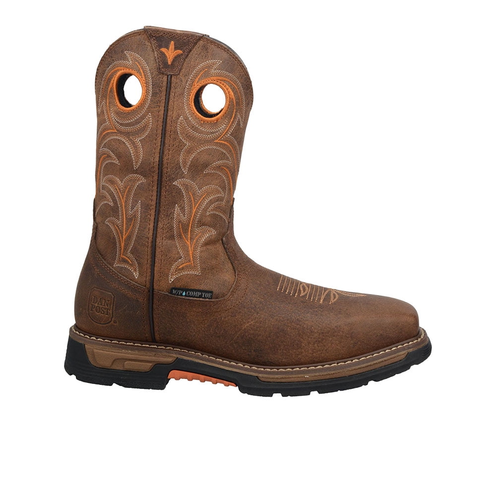 Dan Post Men's Storms Eye Waterproof Western Work Boot Broad Square Toe ...