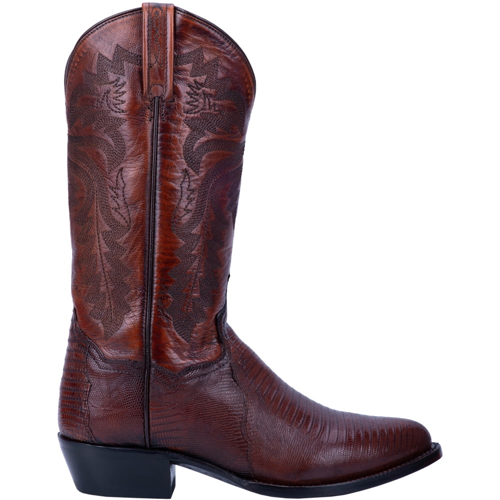 Dan Post Men's Winston Exotic Lizard Western Boot Round Toe Brown 8.5 ...
