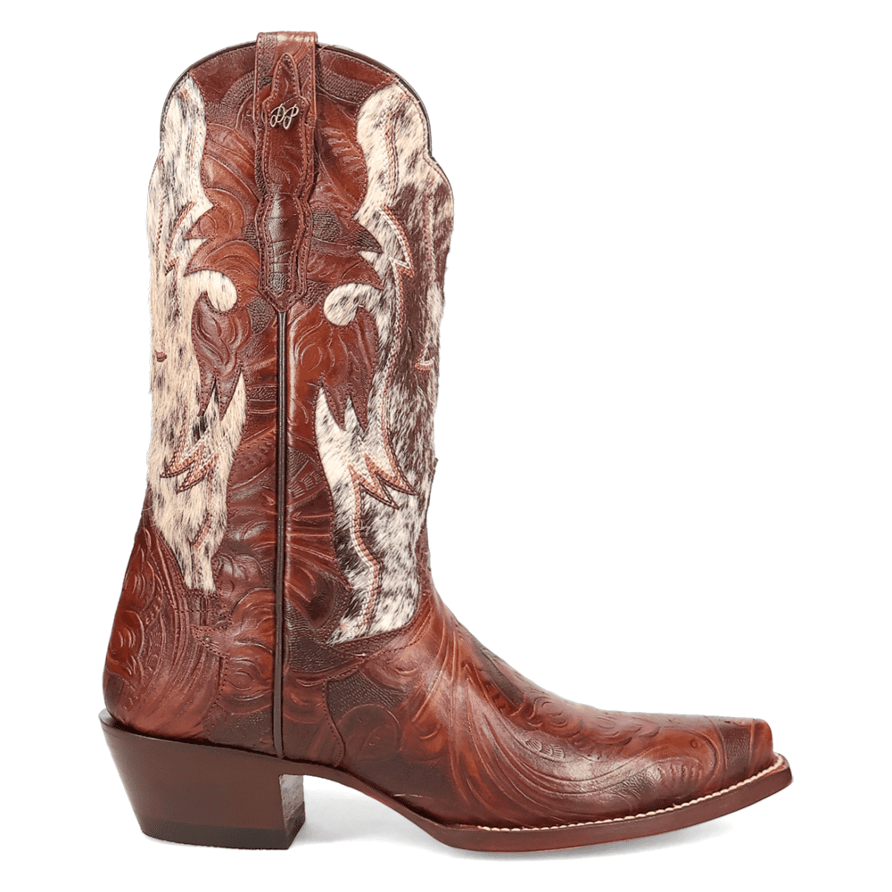 Dan Post Boots Womens Andrinna Embosses Tooled Inlay Snip Toe Cowboy ...