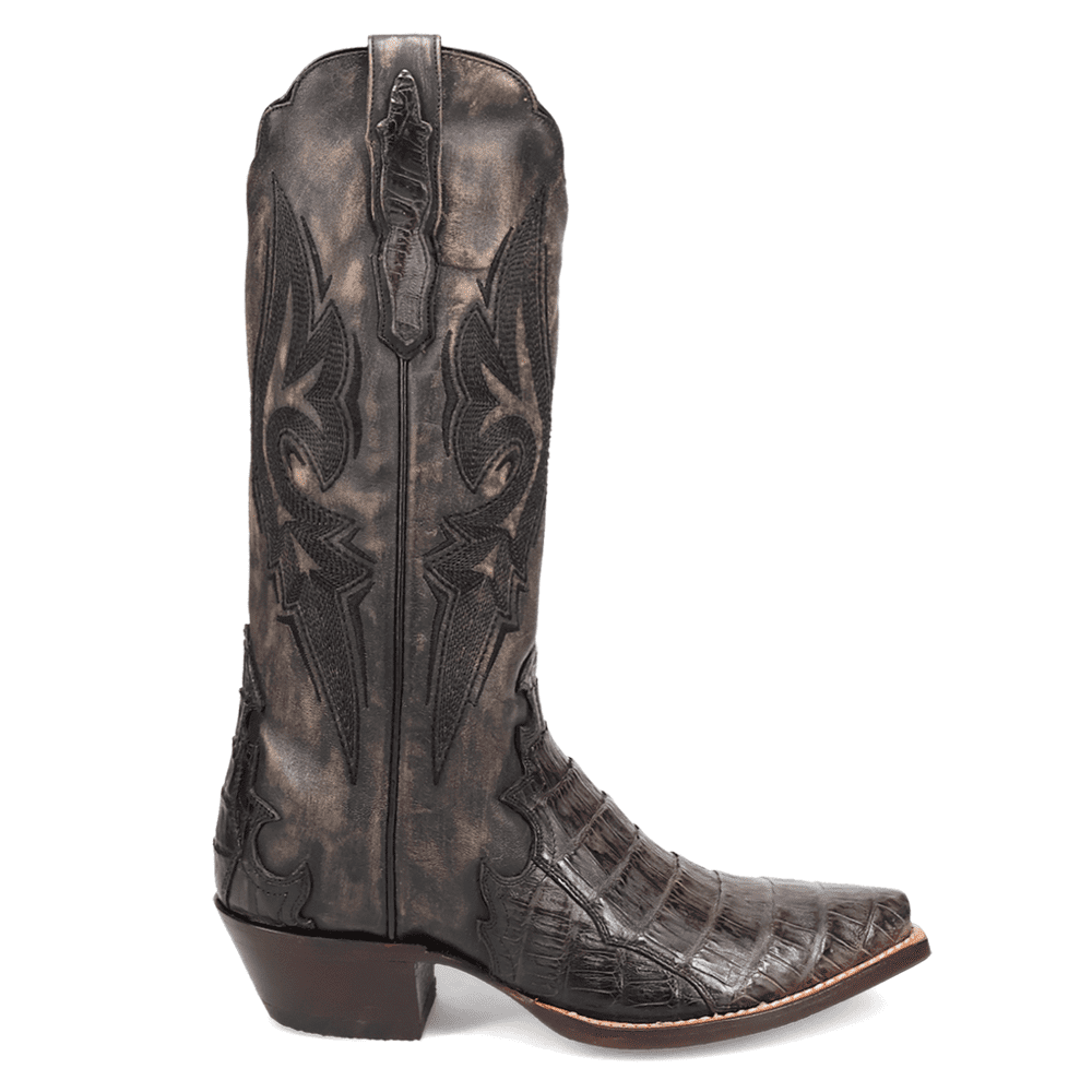 Dan Post DP3060 Women’s Berkeley Caiman Western Boots, Black - Walmart.com