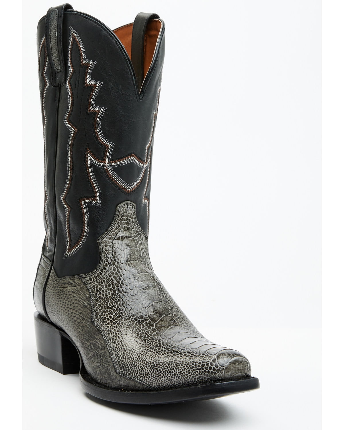 Dan Post Men's 12" Exotic Ostrich Leg Western Boot Square Toe - DPS5729 ...
