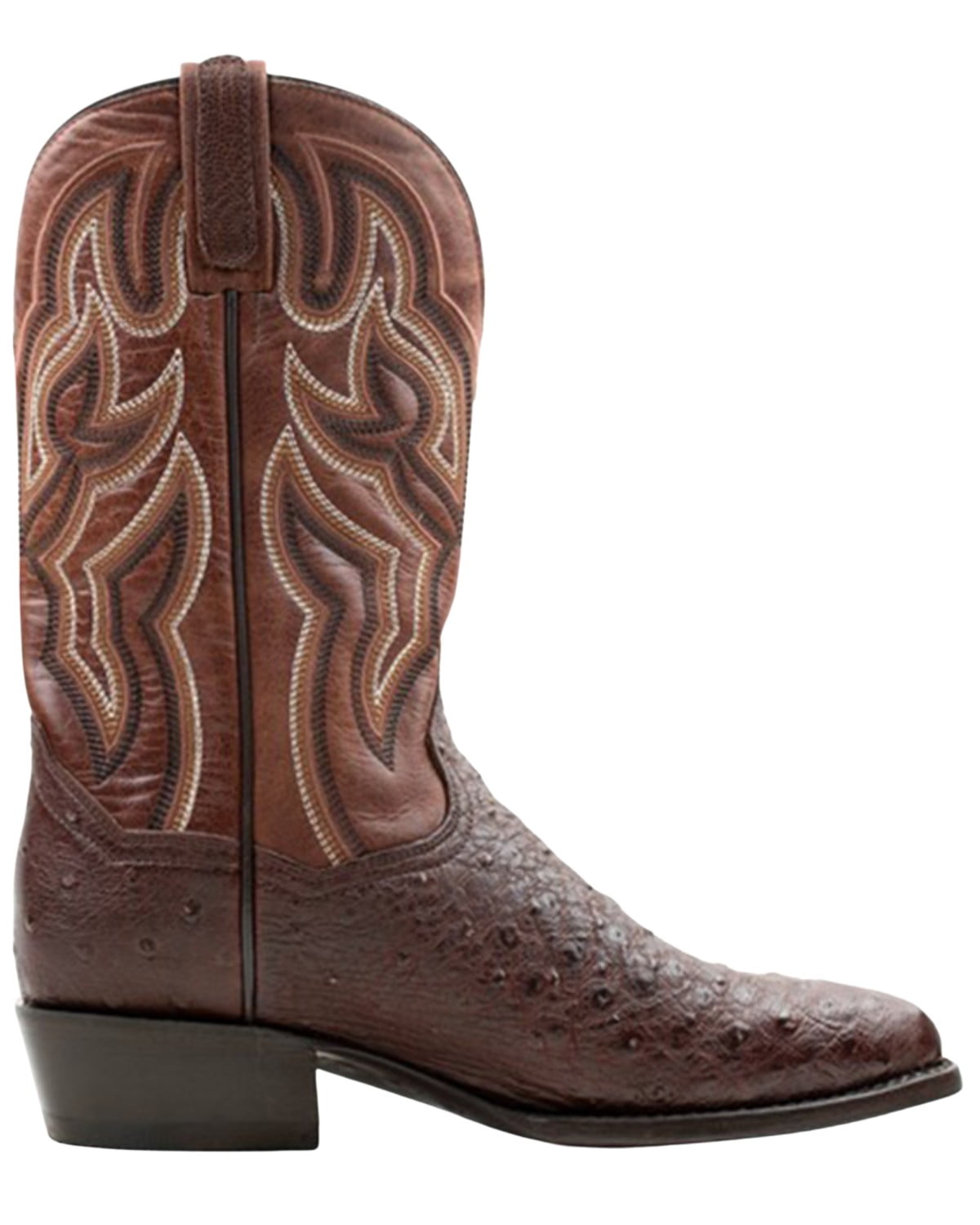 Dan Post Men's 12" Hand Ostrich Quill Exotic Western Boot Round Toe ...