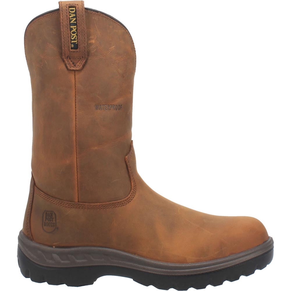 Dan Post Men's Cummins Waterproof Western Work Boot Soft Toe Tan 10.5 D ...