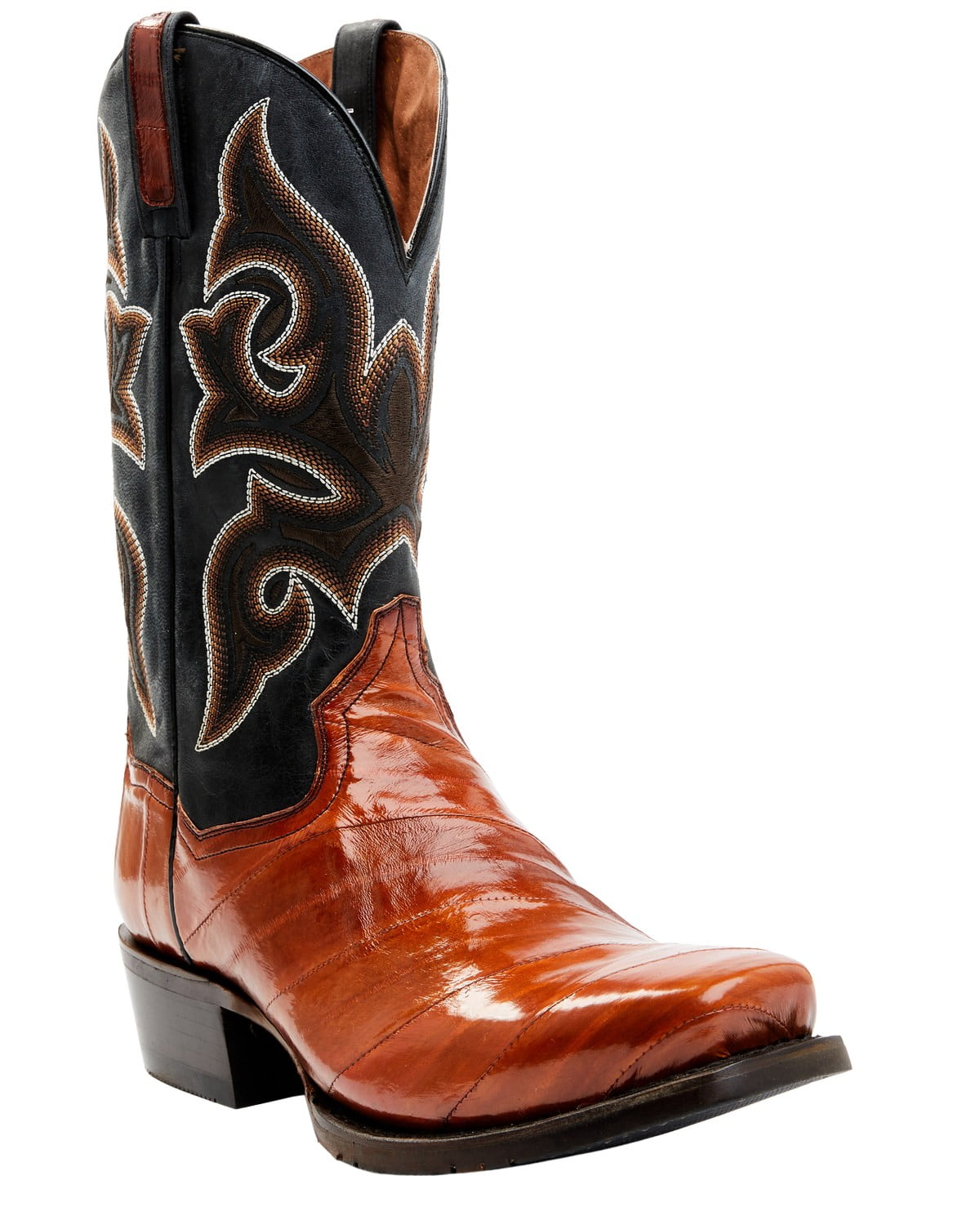 Dan Post Men's Eel Exotic Western Boot Square Toe - DPS698 10 EE US ...