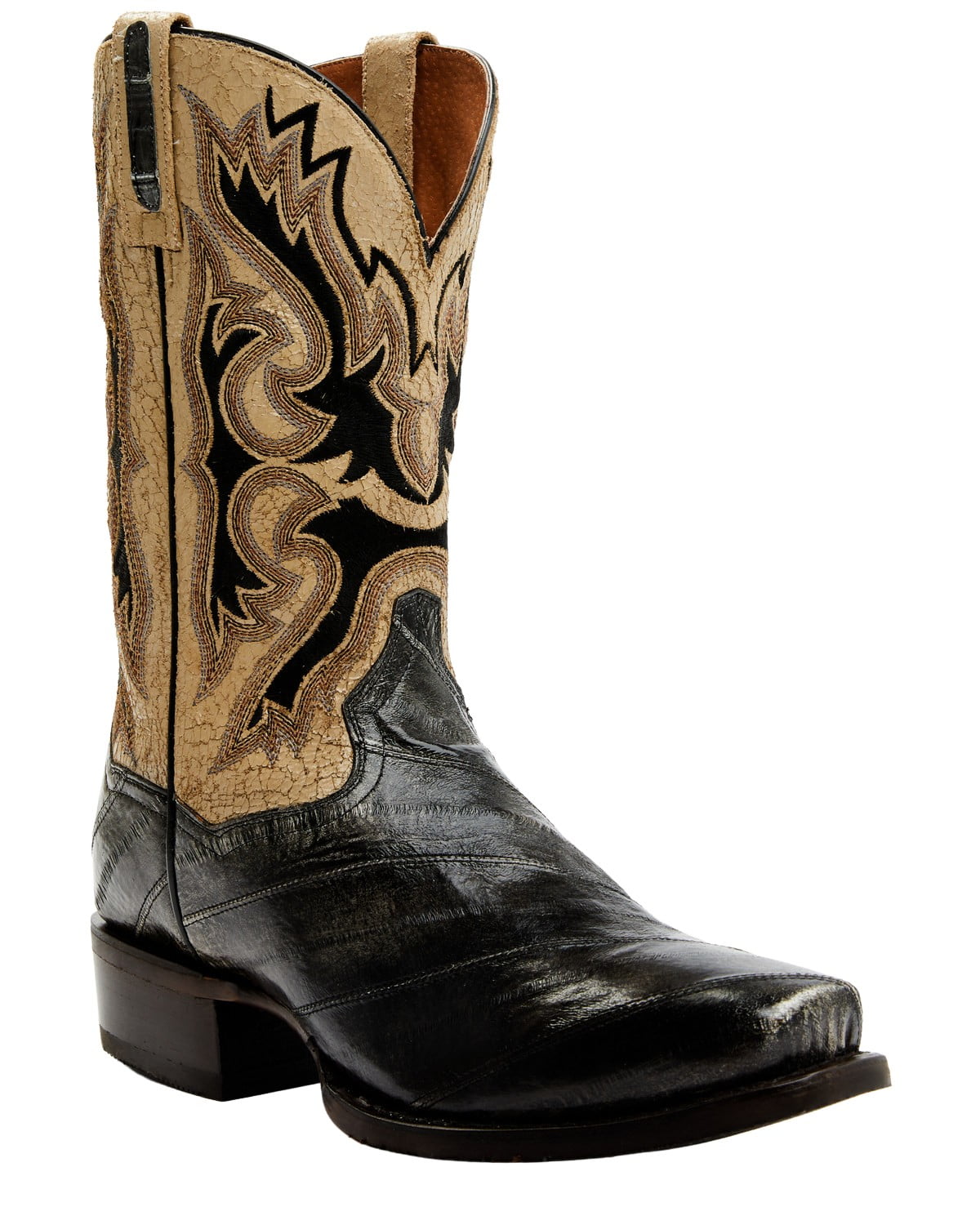Dan Post Men's Exotic Eel Western Boot Square Toe - DPS791 7 D(M) US ...