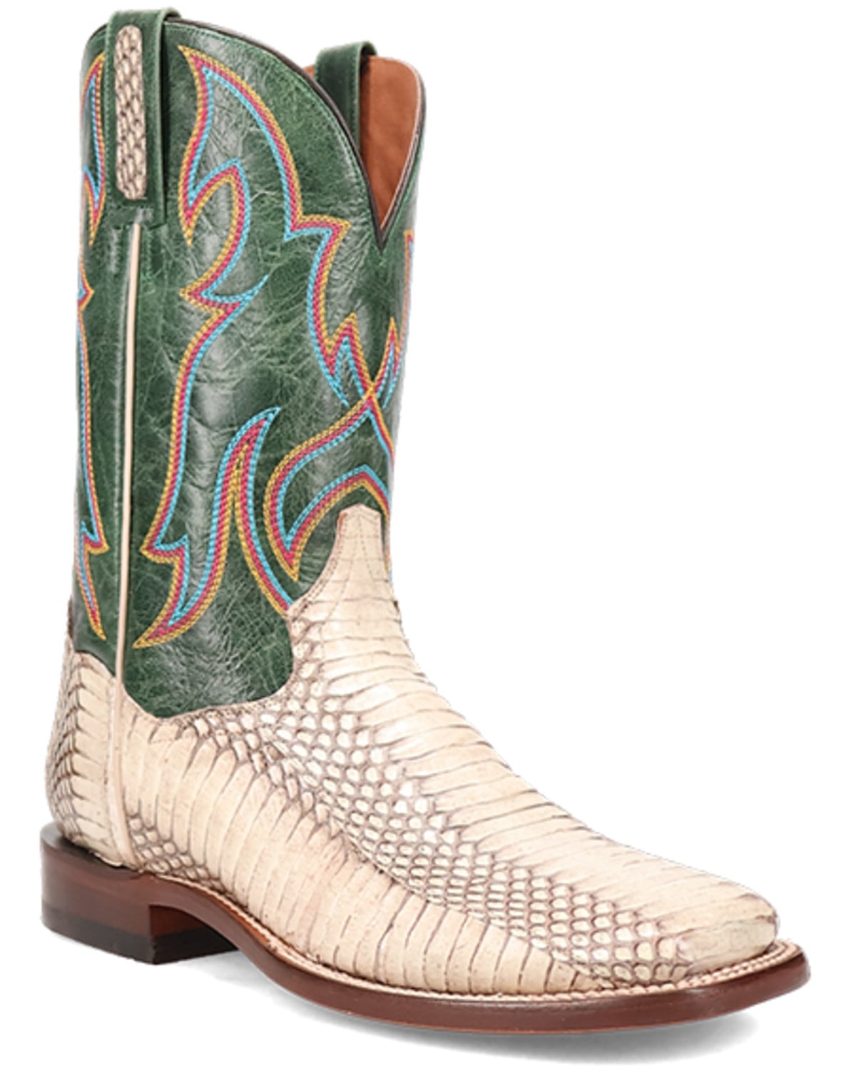Dan Post Men's Exotic Snake Western Boot Broad Square Toe - DPS1122 9 ...