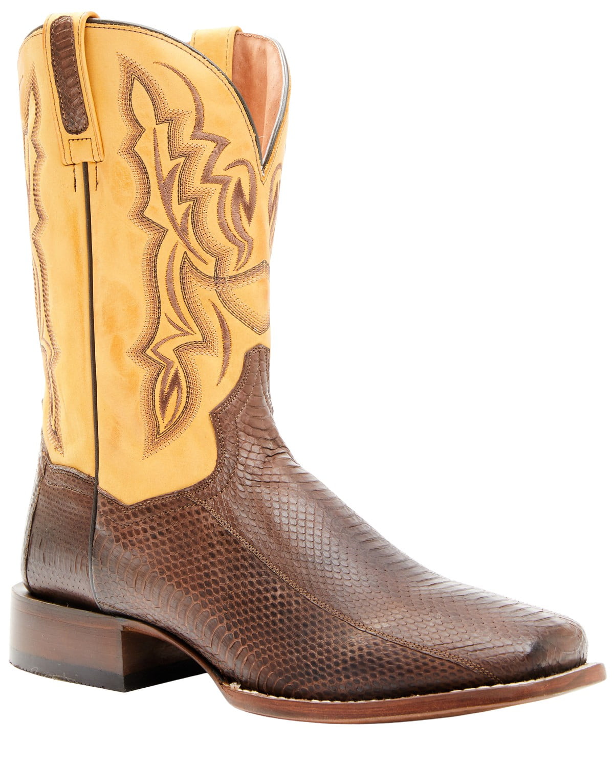 Dan Post Men's Exotic Snake Western Boot Broad Square Toe - DPS611 9.5 ...