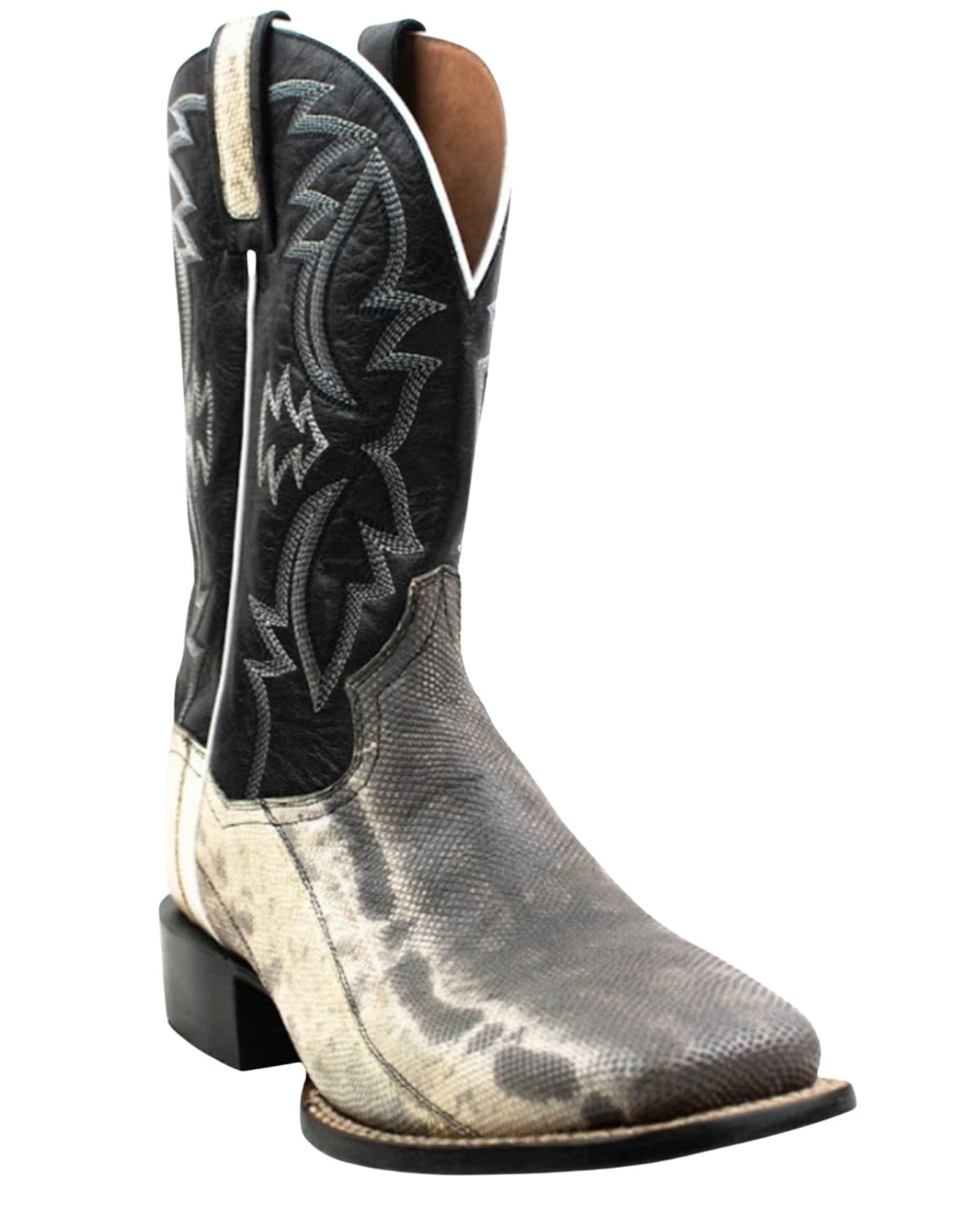 Dan Post Men's Kauring Snake Exotic Western Boot Broad Square Toe Black ...