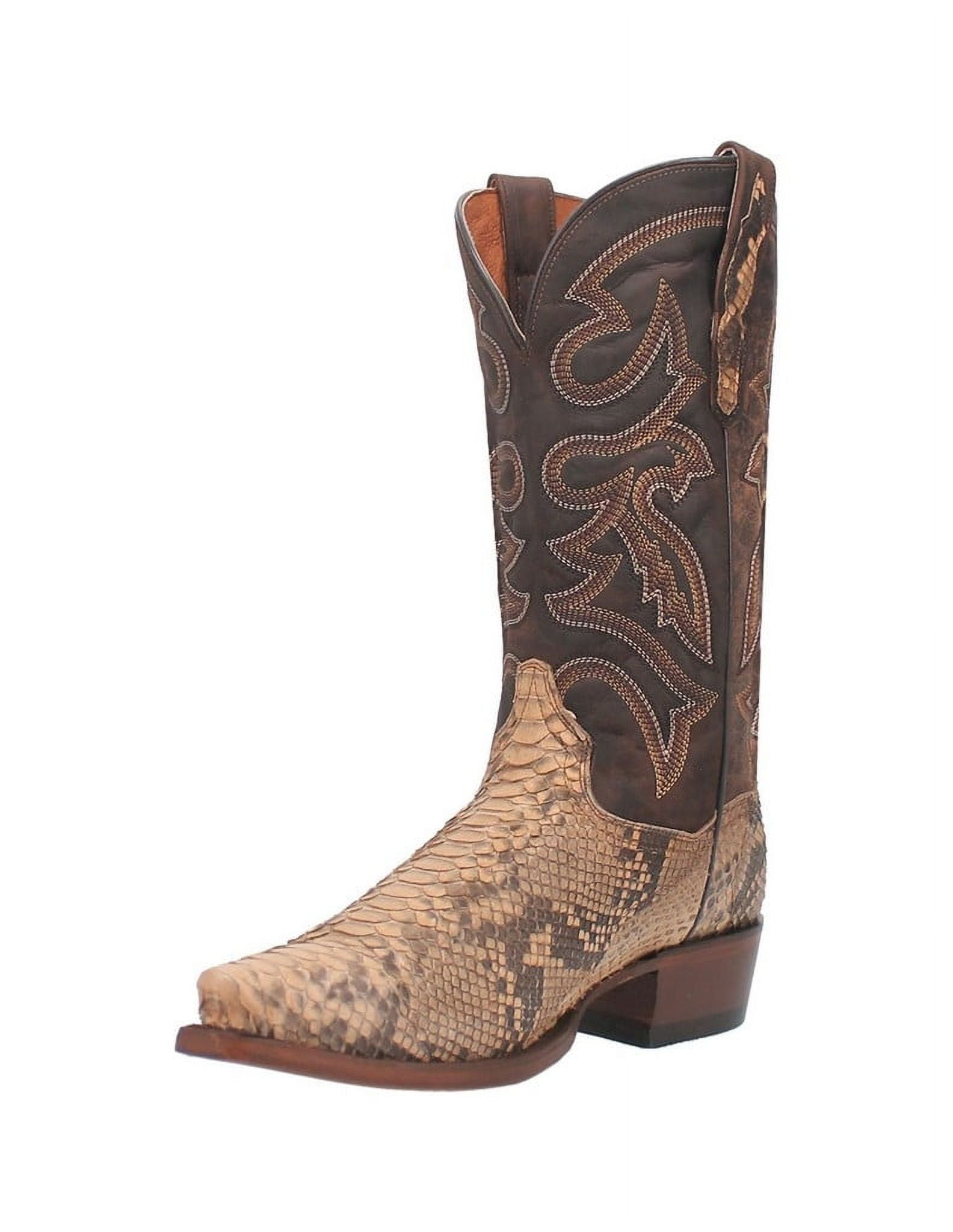 Dan Post Western Boots Mens 13" Pull On Sturgis Python Sand DP3058 ...
