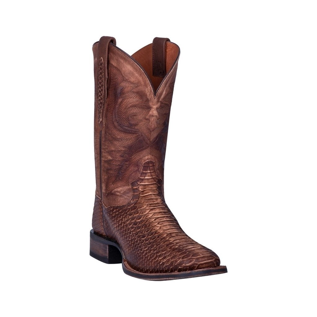 Dan Post Western Boots Mens KA Python Print Square Toe Saddle DP4526 ...