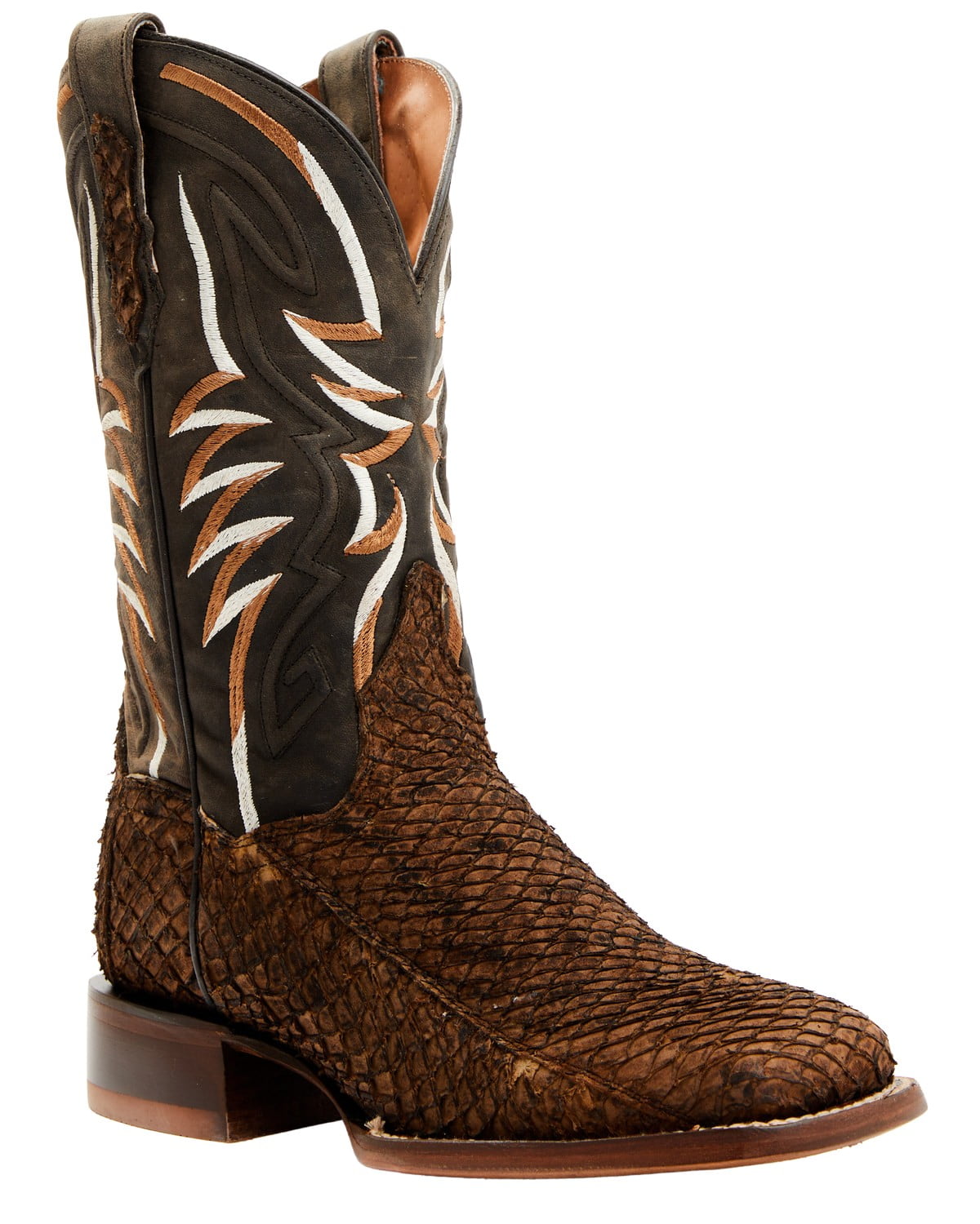 Dan Post Women's Exotic Seabass Western Boot Broad Square Toe - DPS810 ...