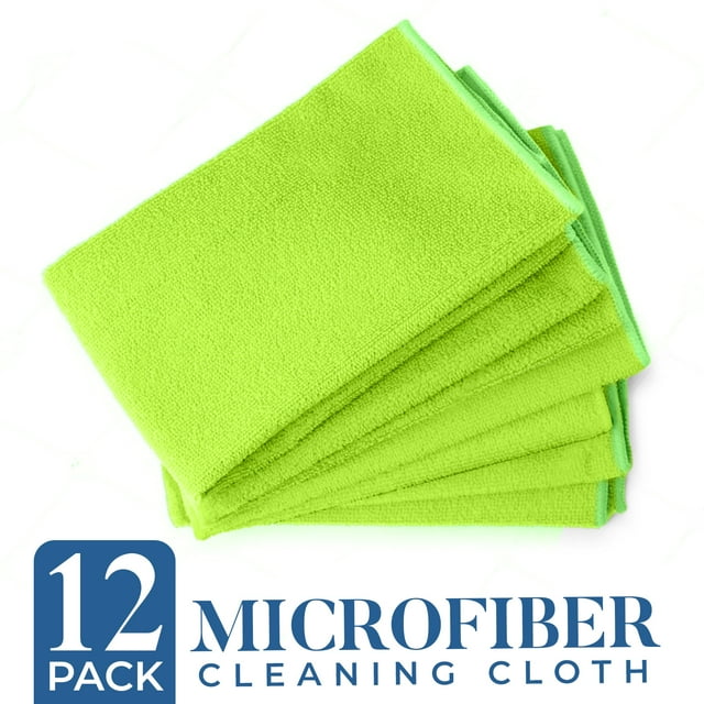 Dan River 100% Microfiber Washcloth Pack of 12 Household & Automotive ...