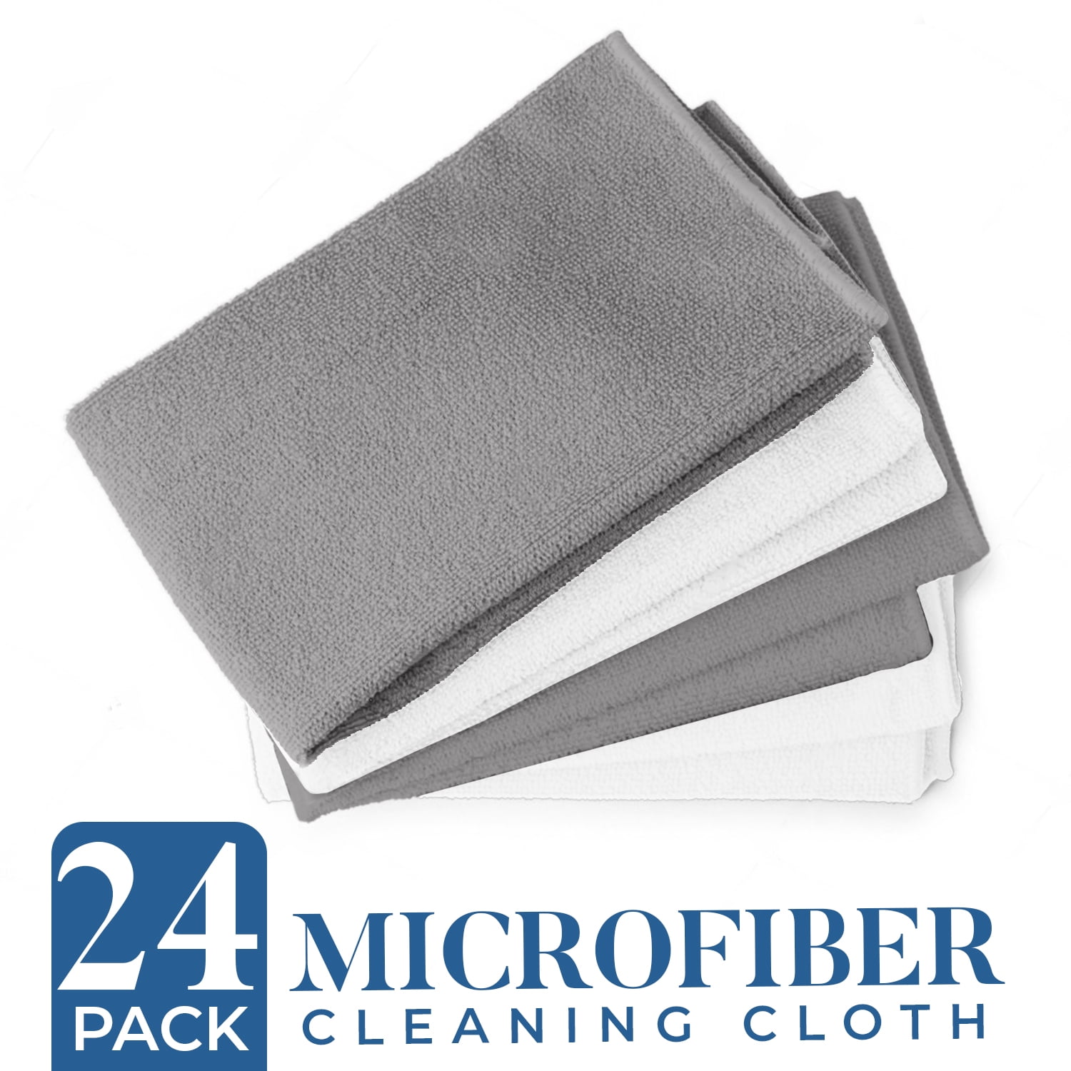 Dan River 100% Microfiber Washcloth Pack of 24 Household & Automotive ...