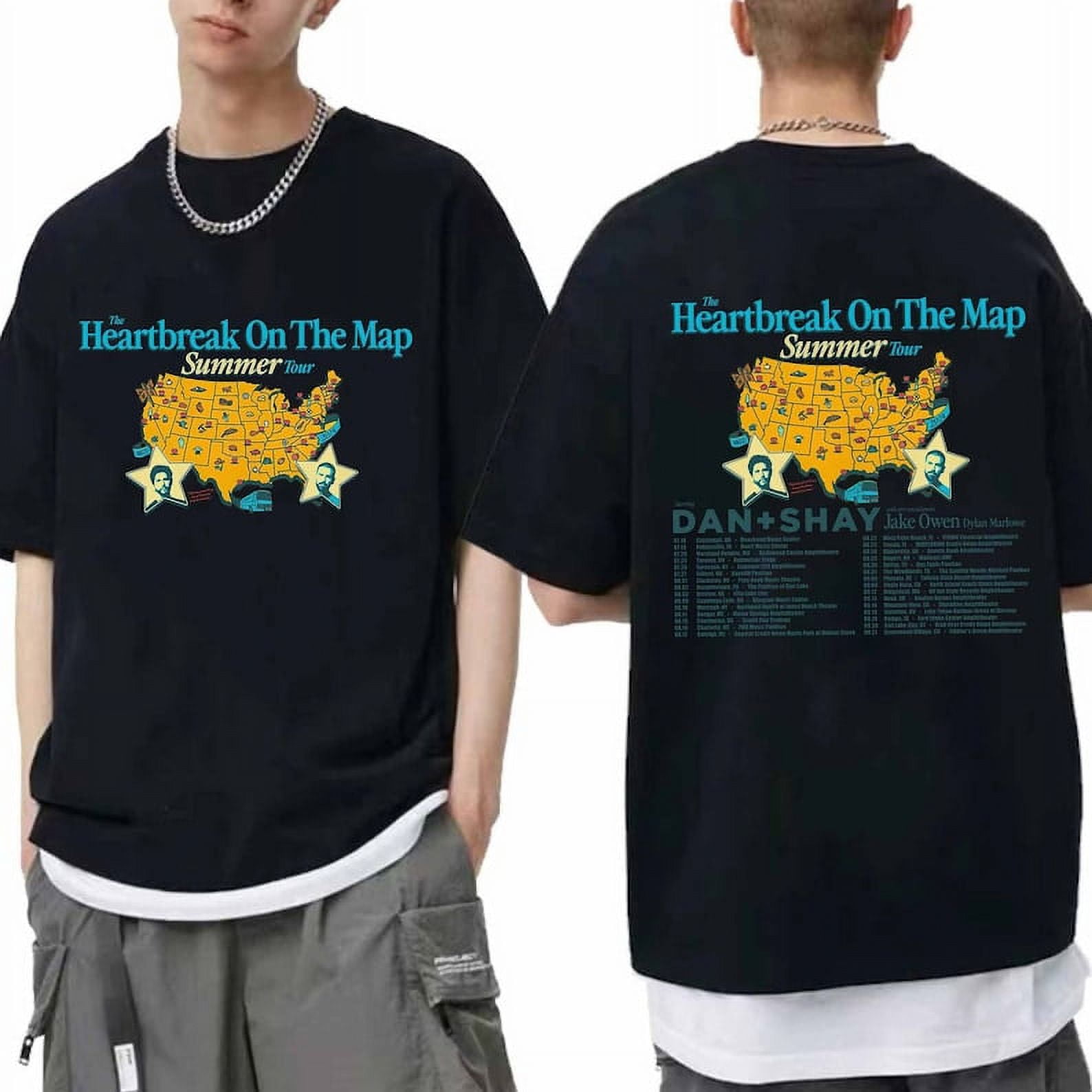 Dan + Shay 2024 Heartbreak on the Map Tour Shirt, Dan + Shay 2024 ... Dan + Shay 2024 Heartbreak on the Map Tour Shirt, Dan + Shay 2024 ...