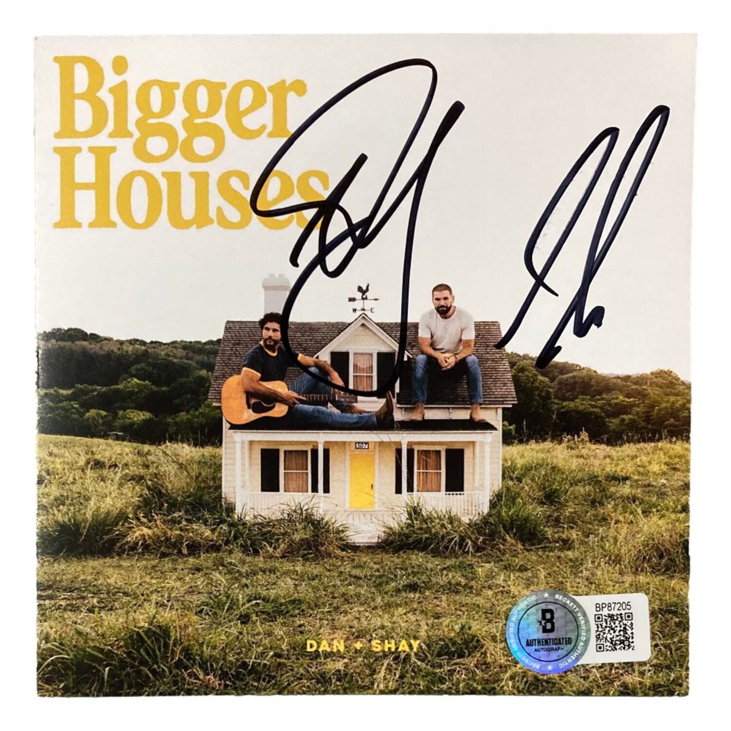 Dan Shay Signed Bigger Houses CD Booklet BAS - Walmart.com
