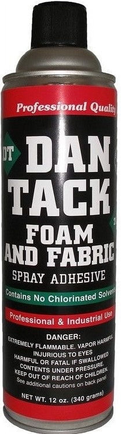 Dan Tack 2012 professional quality foam & fabric spray glue adhesive ...