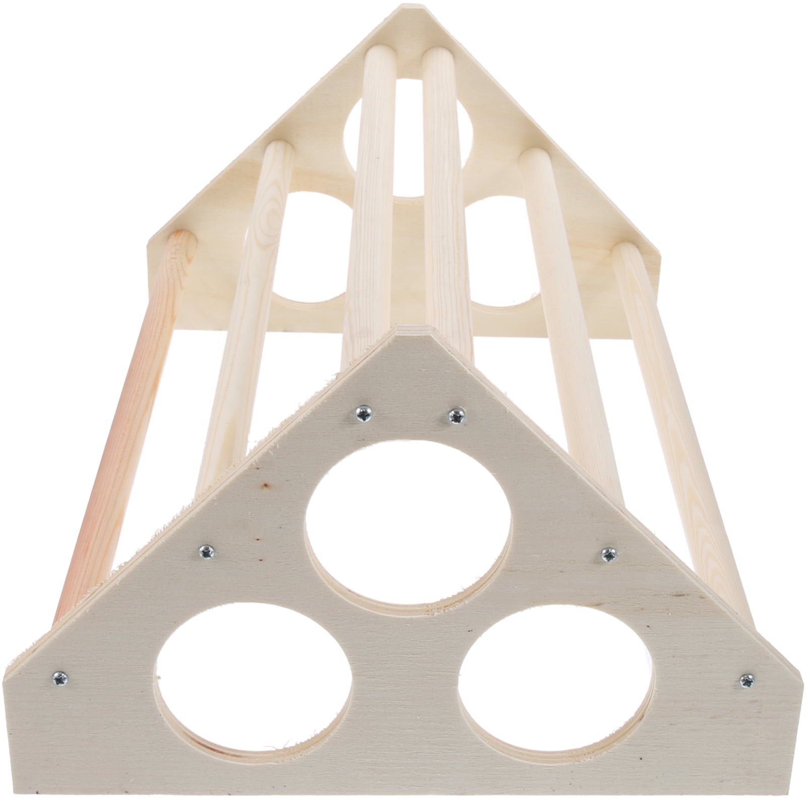 Dan Wooden Chicken Stand Bar 3-hole Pet Chicken Wooden Stand Hen ...