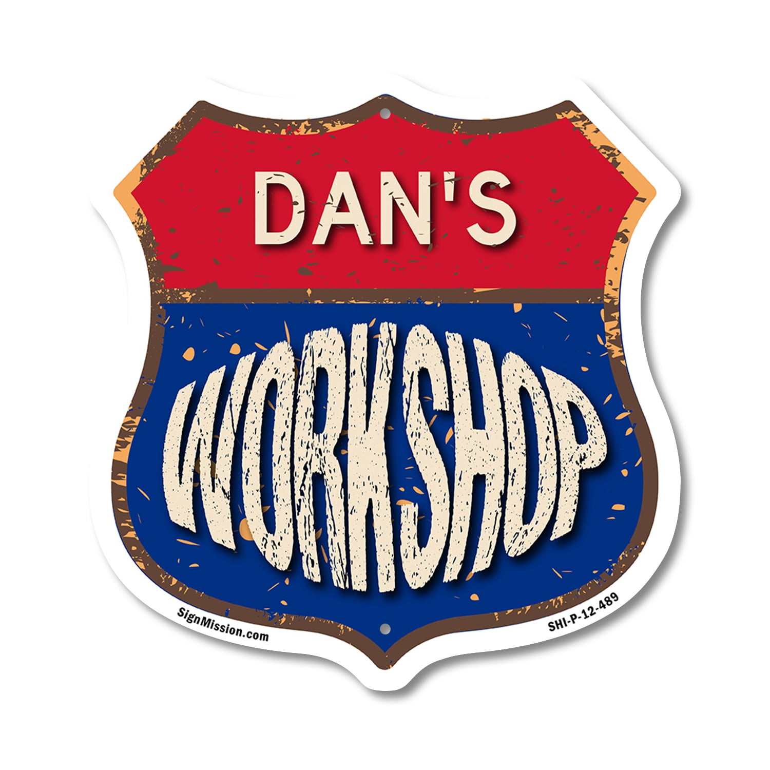 Dan's Workshop 12 inch X 12 inch Shield Shaped Commercial Grade Plastic ...