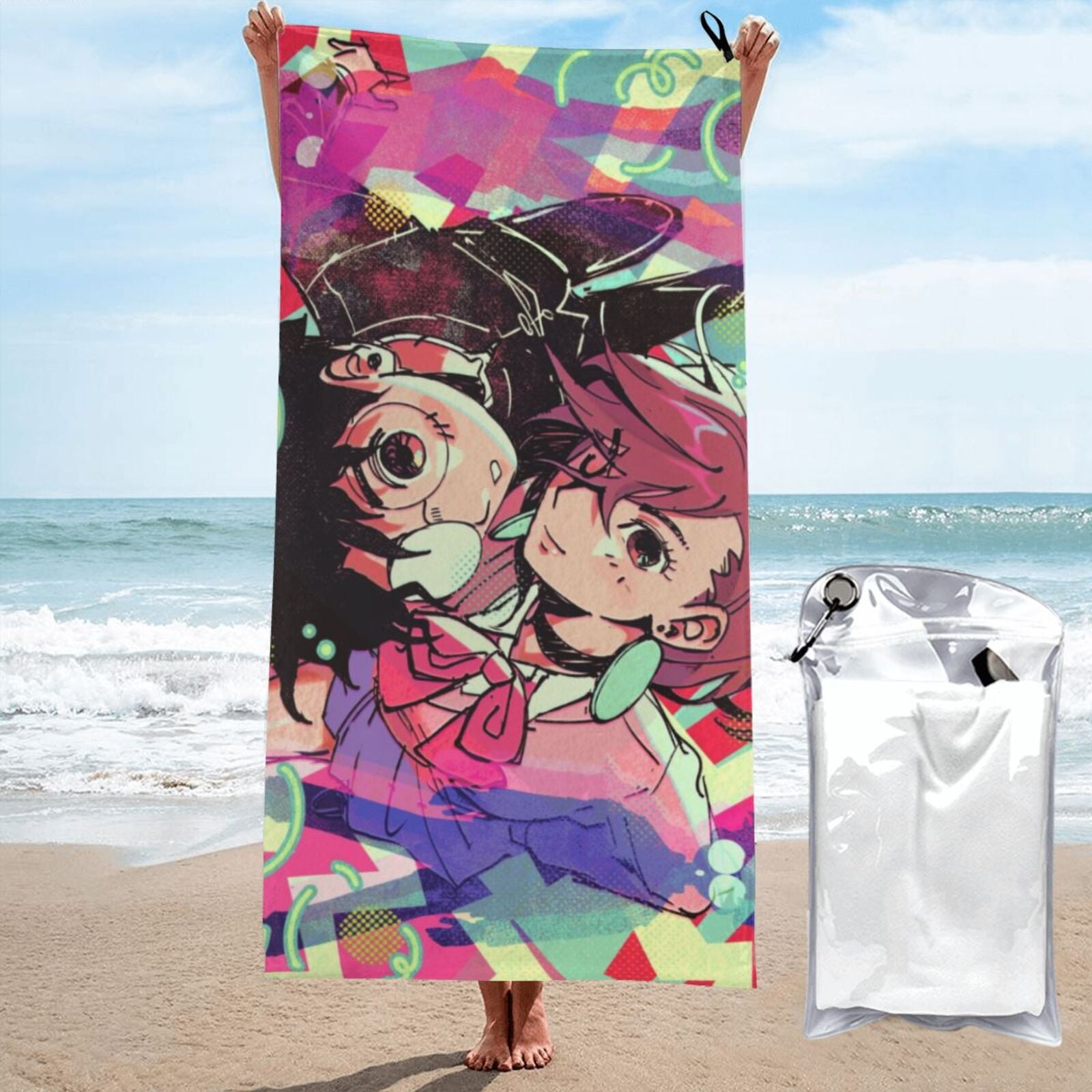 DanDaDan Anime Quick Dry Bath Towel Lightweight Soft Absorbent Beach ...