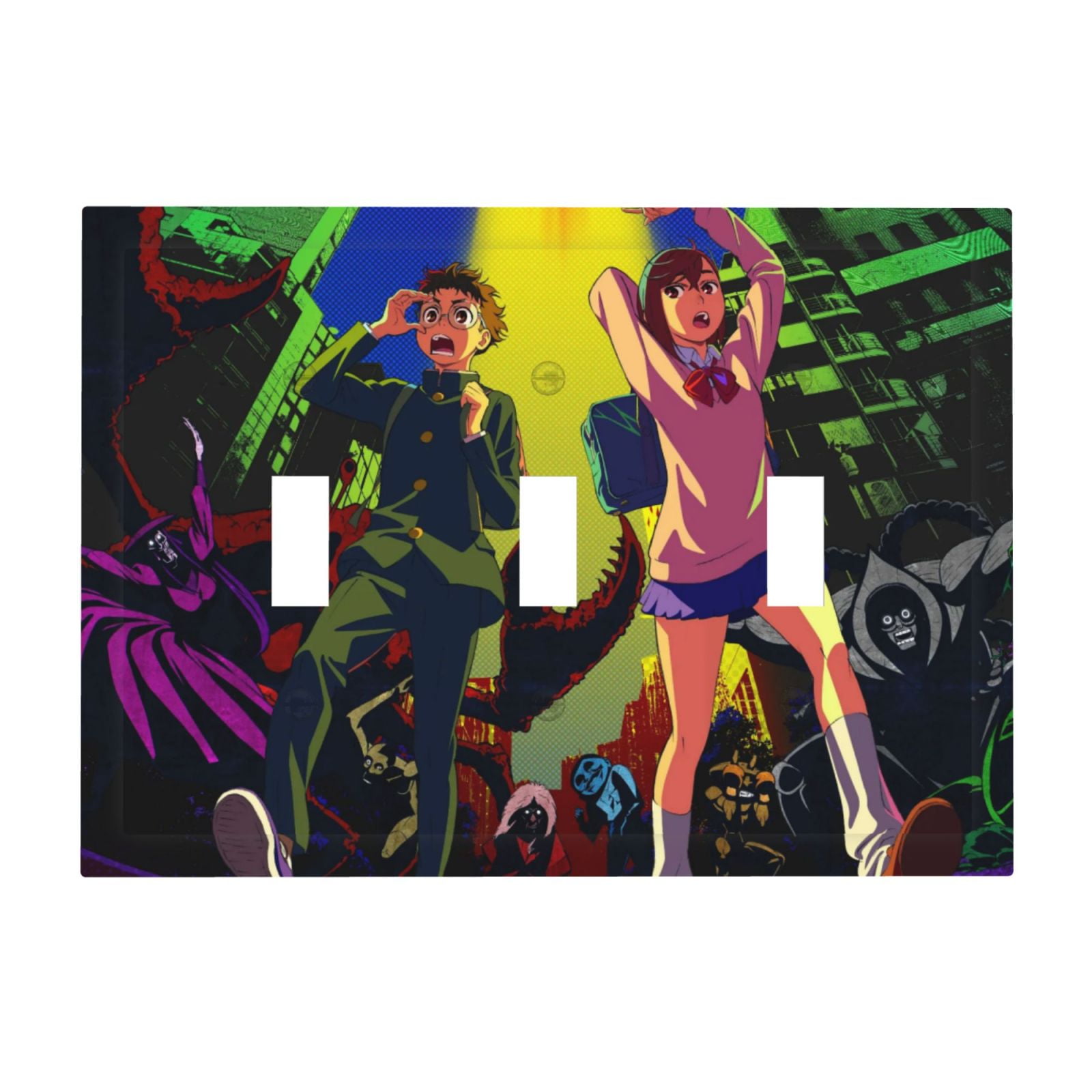 DanDaDan Poster Wall Plate Cover 3 Gang Toggle Decorative Light Switch ...