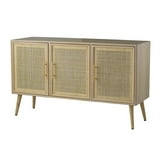Dana 47 Inch TV Media Entertainment Console, 3 Rattan Doors, Modern ...