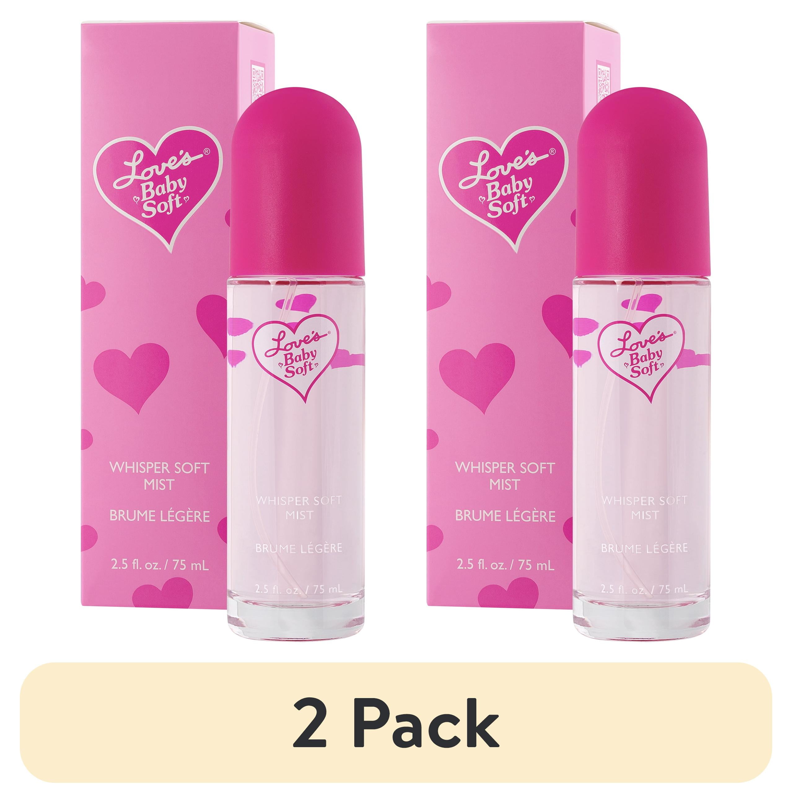 (2 pack) Dana Love's Baby Soft Whisper Soft Mist, Perfume Spray 2.5 fl oz - Walmart.com