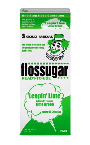 Dana Market - Cotton Candy Flossugar Leapin' Lime (Lime Flavor) - 1/2 ...