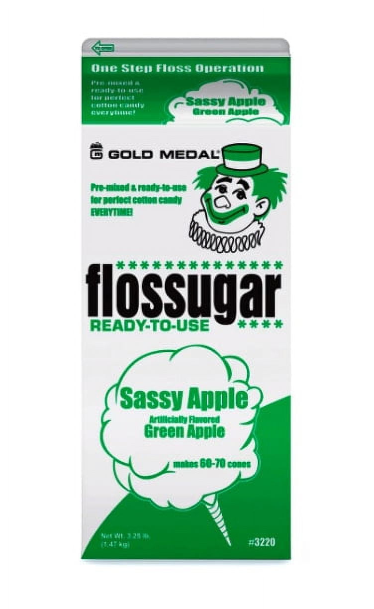 Dana Market - Cotton Candy Flossugar Sassy Apple (Apple Flavor) - 1/2 ...