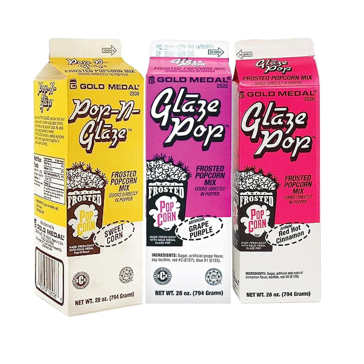 Dana Market (Pack of 3) Glaze POP Popcorn Flavoring - 3 Different ...