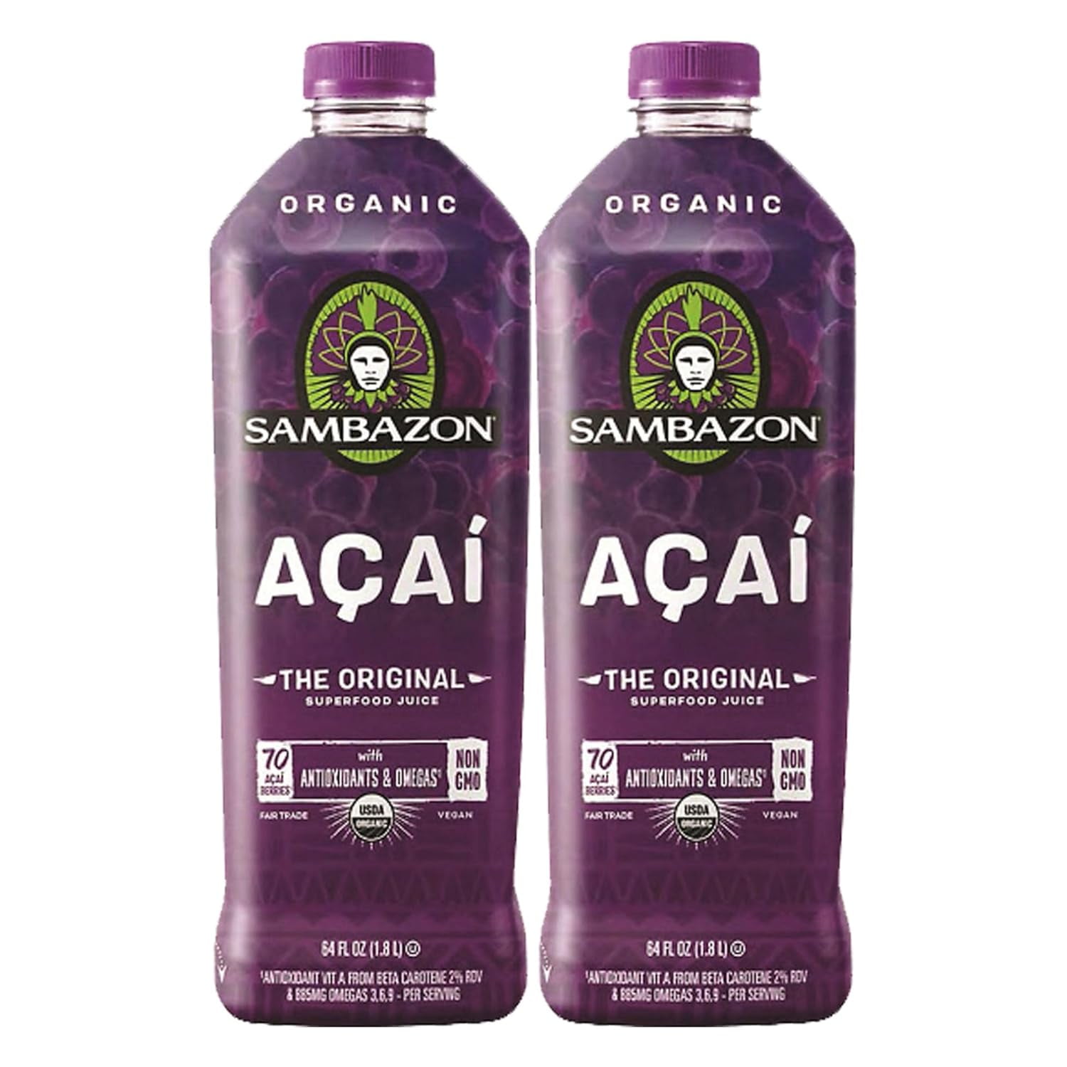 Dana Market - Sambzon Organic Acai Juice, 64 fl. oz. (Pack of 2 ...