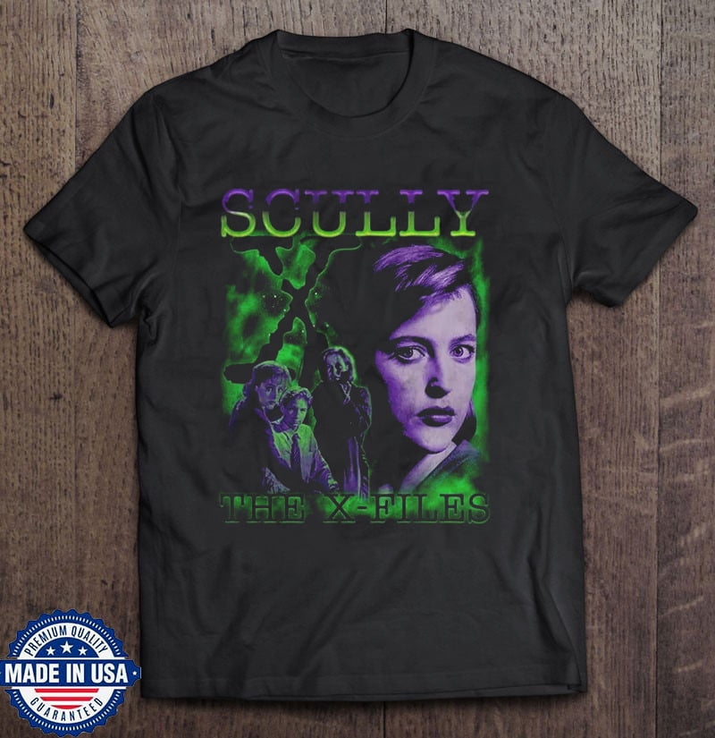 Dana Scully The X-Files Black Cotton T Shirt Full Size S-5XL - Walmart.com