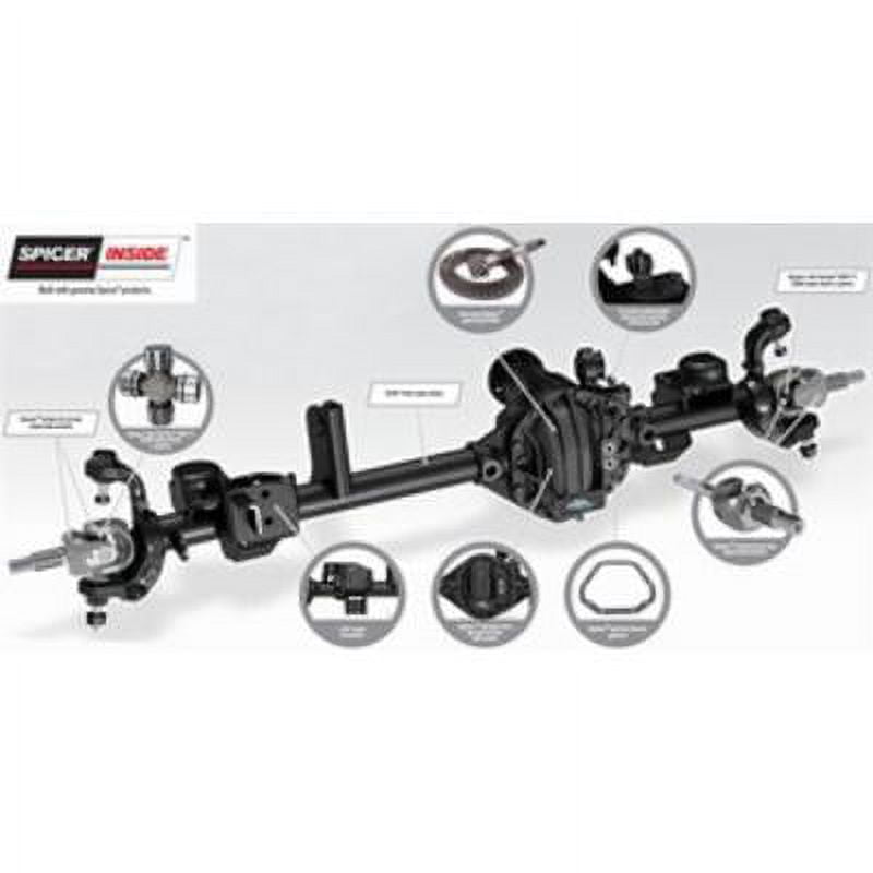 Dana Spicer Dana 44 Ultimate JK Front Axle Assembly 5.13 Ratio ...