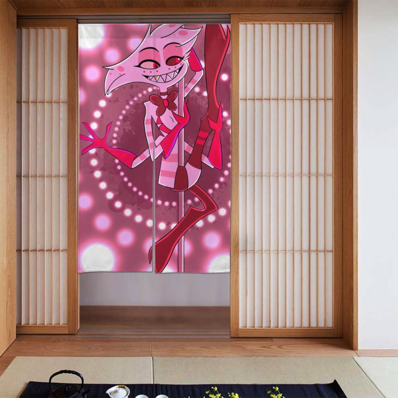Dance Angel Dust Hazbin Hotel Door Curtain Drape Split Doorway Curtain ...