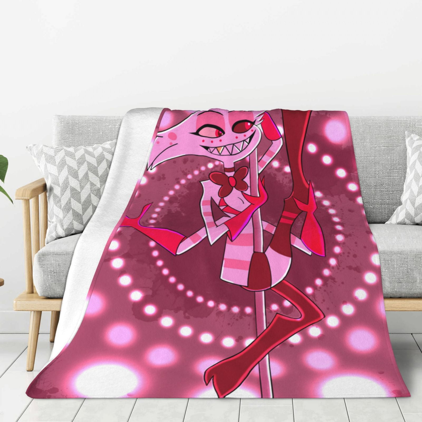 Dance Angel Dust Hazbin Hotel Flannel Blanket Cozy Ultra-Soft Micro ...