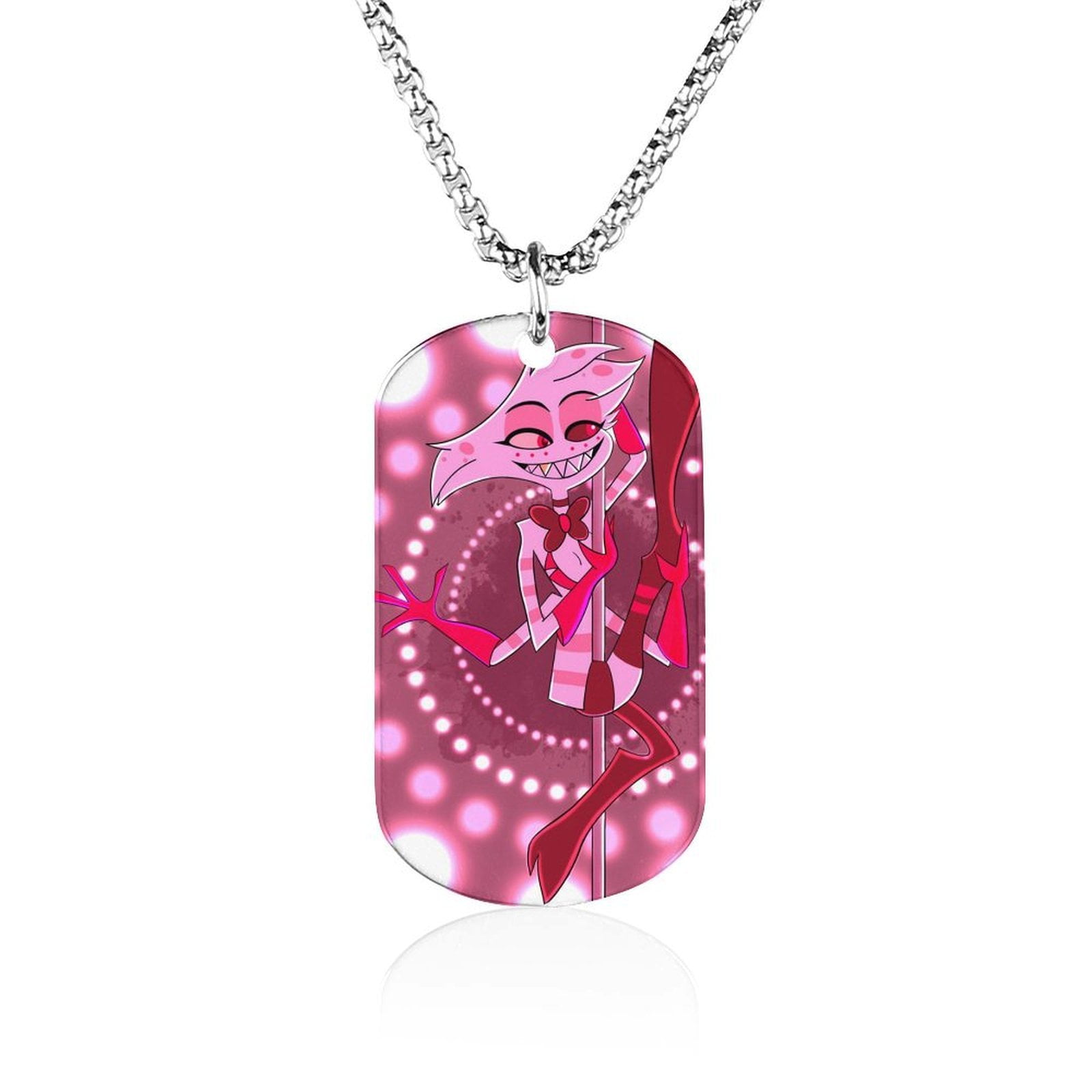 Dance Angel Dust Hazbin Hotel Titanium Steel Necklace Decor Fashion ...
