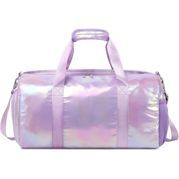 Dance Bag for Girls Gym Duffle Bag with Shoes Compartment Wet Pocket ...