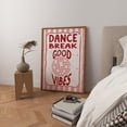 Dance Break Poster Retro Disco Ball Good Vibes Poster , Poster Print ...